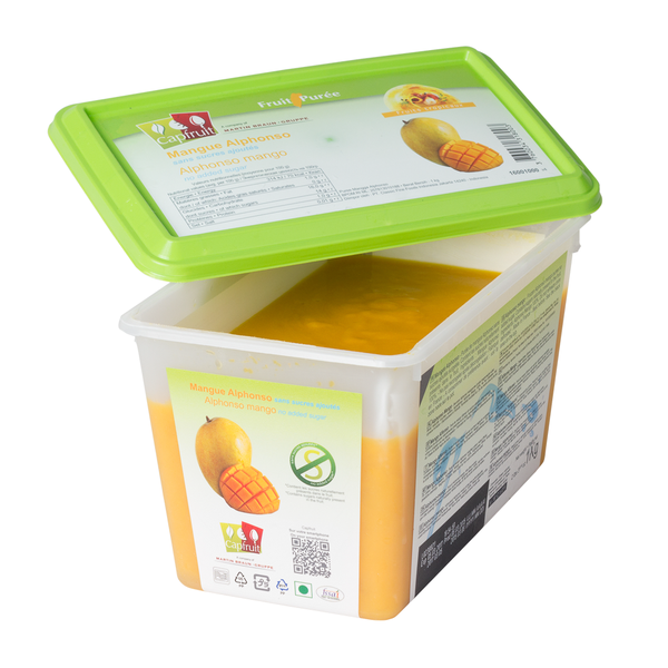 Alphonso Mango Frozen Fruit Puree No Added Sugar - 1kg Tub – EMF Boutik